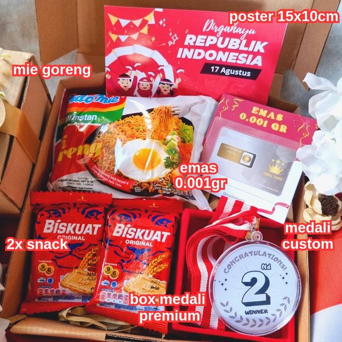 Jual Hadiah Lomba 17 Agustus / Hampers Medali Lomba - Set B, Juara 2 ...