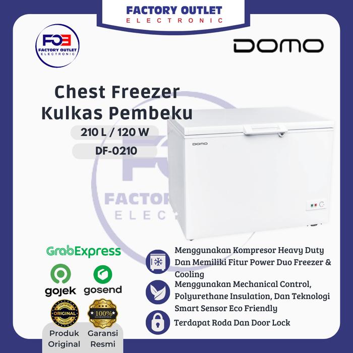 Jual DOMO DF - 0210 Chest Freezer DF-0210 210 Liter ONLY JABODETABEK - Kota Tangerang ...