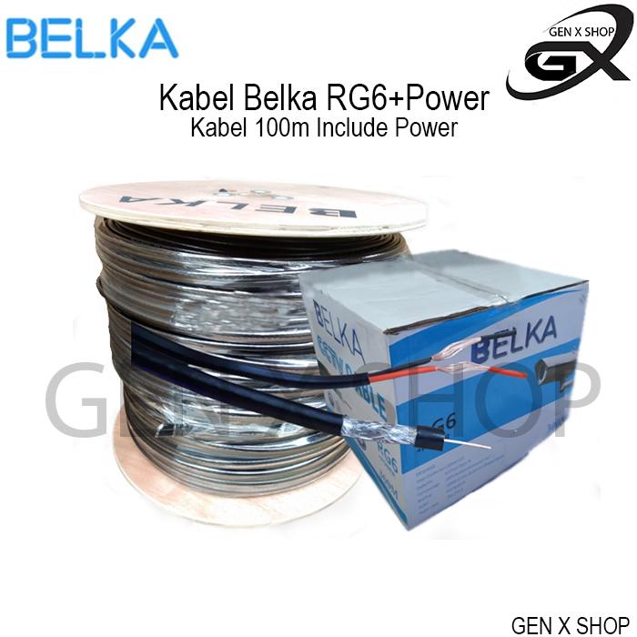 Jual Kabel CCTV RG6+Power BELKA Kabel CCTV 2 Jalur 100m Warna Hitam - Jakarta Barat - GEN X SHOP ...