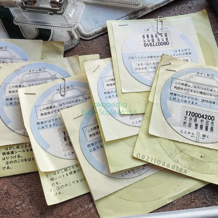 Jual Original Sticker JDM Parking Permitt Permit Parkir Japan - Grade B ...