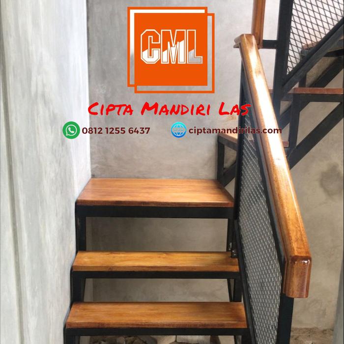 Jual tangga besi trap kayu - Kota Bekasi - cipta mandiri las | Tokopedia