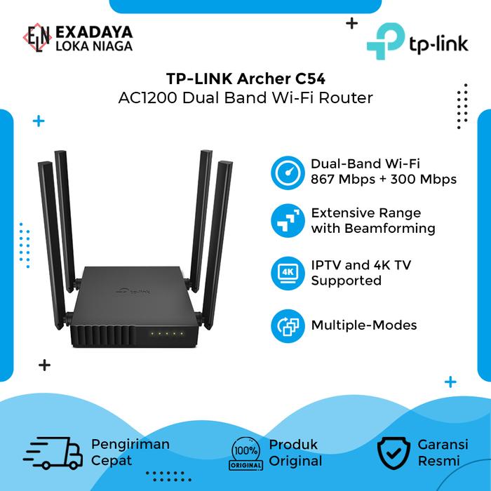 Jual TP-Link Archer C54 AC1200 Dual-Band Wi-Fi Router - Jakarta Pusat - Exadaya Loka Niaga ...
