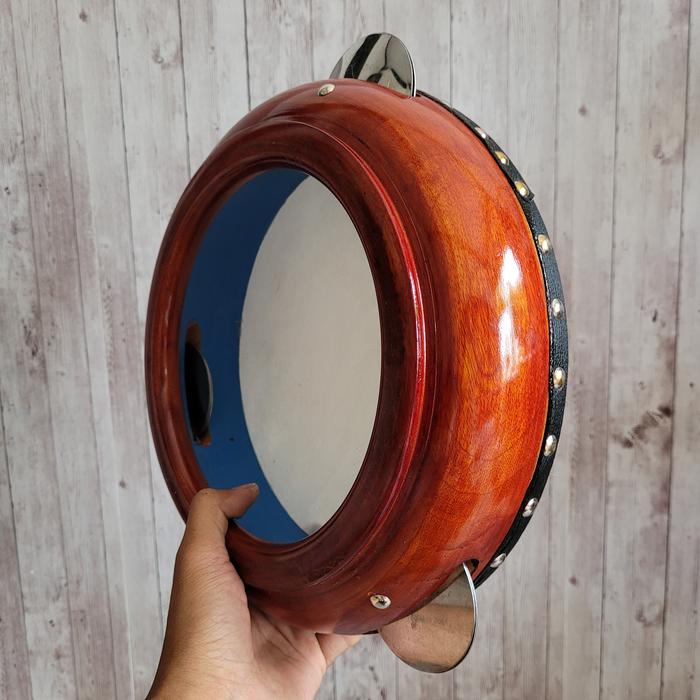 Jual Alat Musik Rebana Hadroh Standar Besar Diameter 28cm Kecer Glossy ...