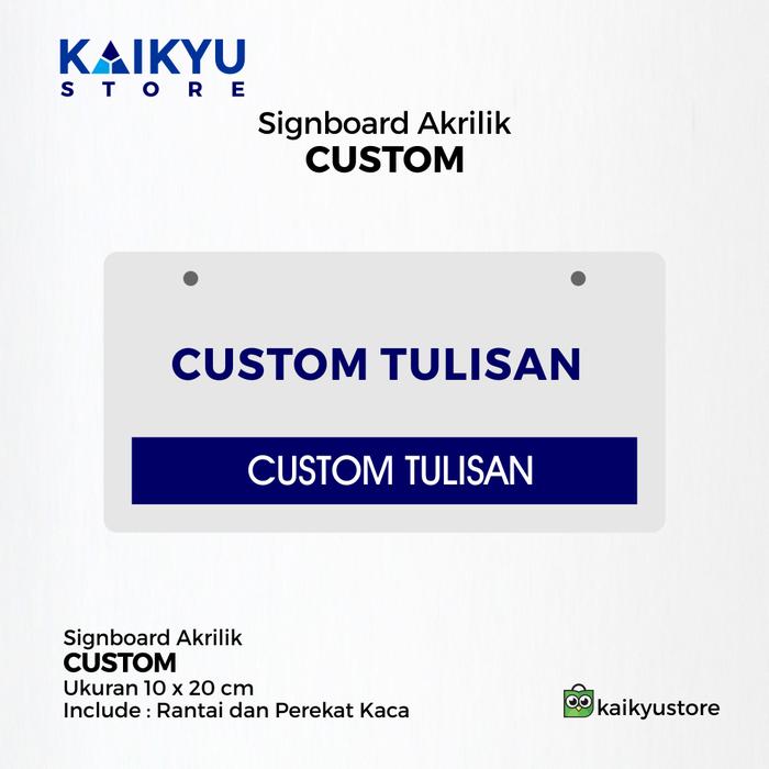 Jual Sign board Custom | Sign board Tulisan Custom | Acrylic Signboard ...