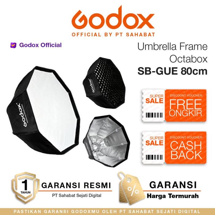 Jual Godox Softbox octa SB-GUE 80cm / Godox Octa 80cm / Godox Softbox ...
