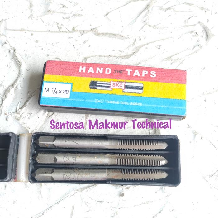 Jual M 1/4 x 20 Mata Hand Tap Bor Pembuat Ulir Drat Derat Baut M1/4 x ...