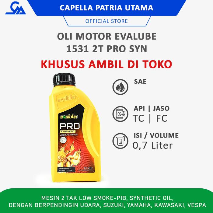 Jual OLI MOTOR EVALUBE 2T PRO SYNTHETIC 0.7L OLI SAMPING (SELF PICKUP ...