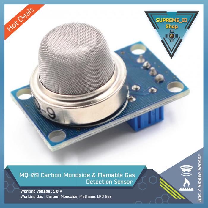 Jual MQ-9 MQ9 Carbon Monoxide, Coal, Liquefied, Combustible Gas Sensor ...
