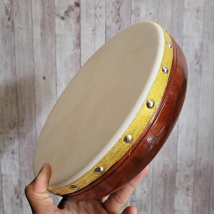 Jual Alat Musik Rebana Hadroh Standar Besar Diameter 28cm Kecer Glossy ...