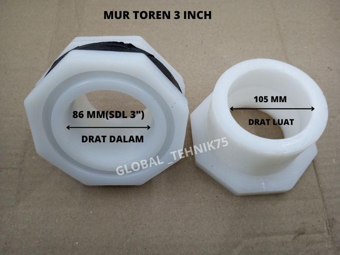 Jual MUR TOREN TOREN TANDON AIR DRAT DALAM 3 INCH, DRAT LUAR 3 1/2 INCH ...