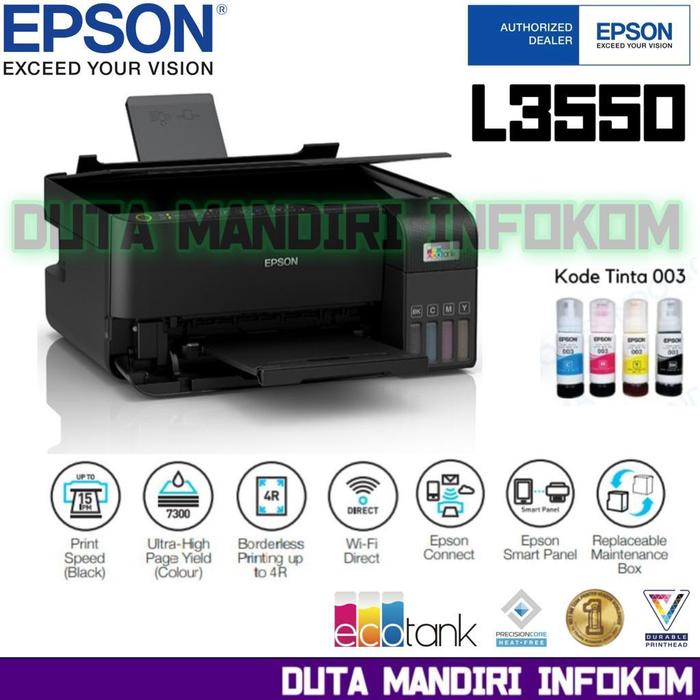 Promo Epson EcoTank L3550 - AIO Print Scan Copy WiFi Ink Tank Printer ...