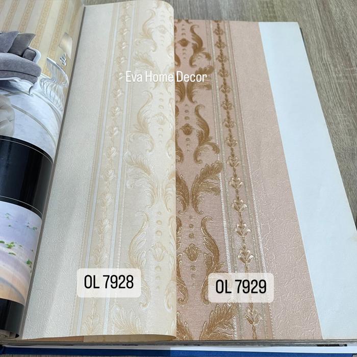 Jual Sale Wallpaper Premium Vinyl Dinding Motif Classic Bunga Cream ...