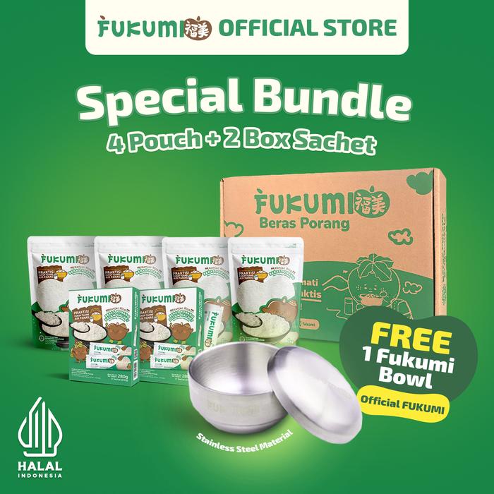 Promo FUKUMI Loyalty Bundle - 4 Pouch & 2 Box Sachet Free FukumI Bowl ...