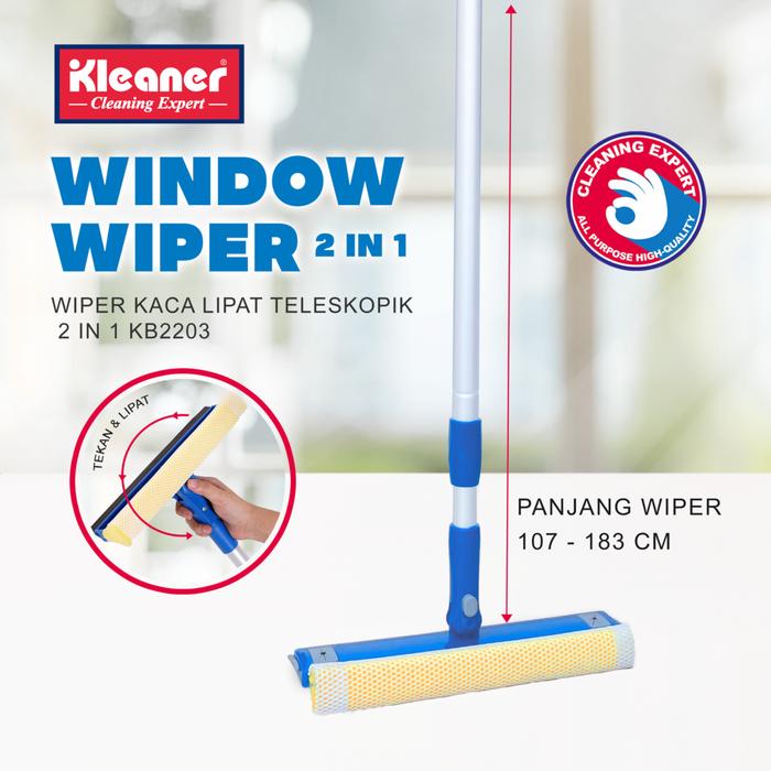 Promo Kleaner Alat Pembersih Kaca 2 in 1 Extra / Wiper Jendela Teleskopik - Jakarta Barat ...