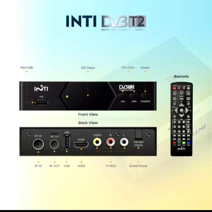Jual Stb Set Top Box Tv Digital Dvb T2 Full Hd 1080p Sni Inti Di Seller ...