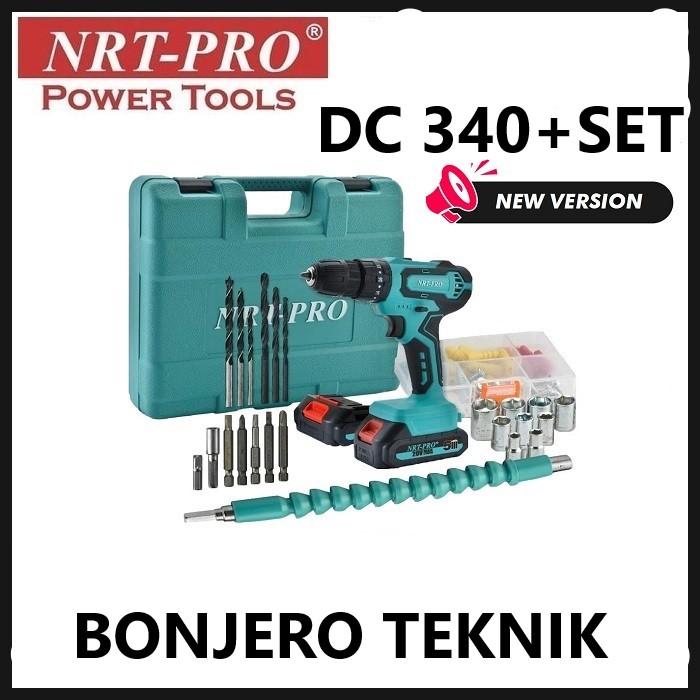 Jual NRT-PRO DC340 Bor Cordless Drill Baterai Tangan Charger Cas 20 V ...