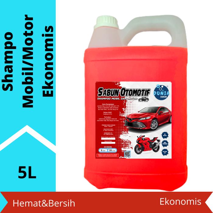 Jual SHAMPO MOTOR/MOBIL SNOW WASH REGULER KEMASAN JERIGEN 5 LITER ...