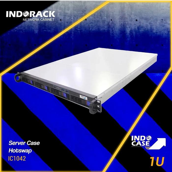 Jual Rackmount Case 1u 4Bay Hotswap SAS / SATA HDD Casing Server IC1042 ...