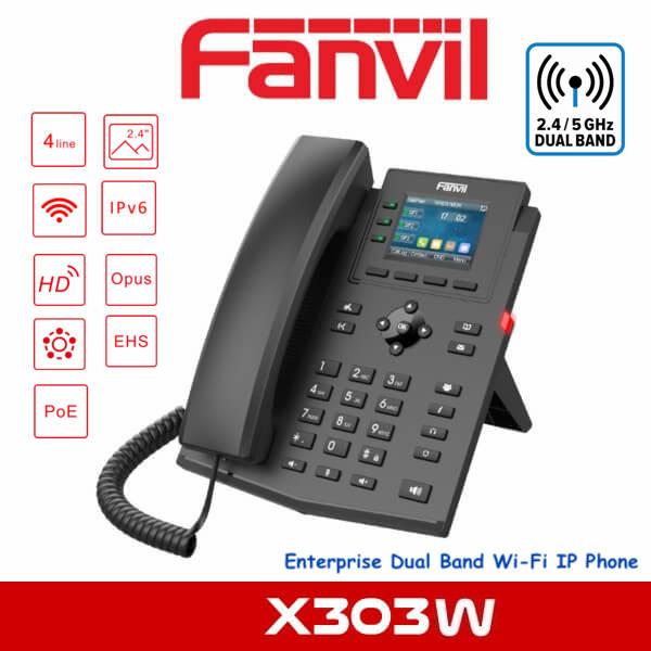 Promo Fanvil X303W - Enterprise Wifi IP Phone [Color and PoE Integrated ...