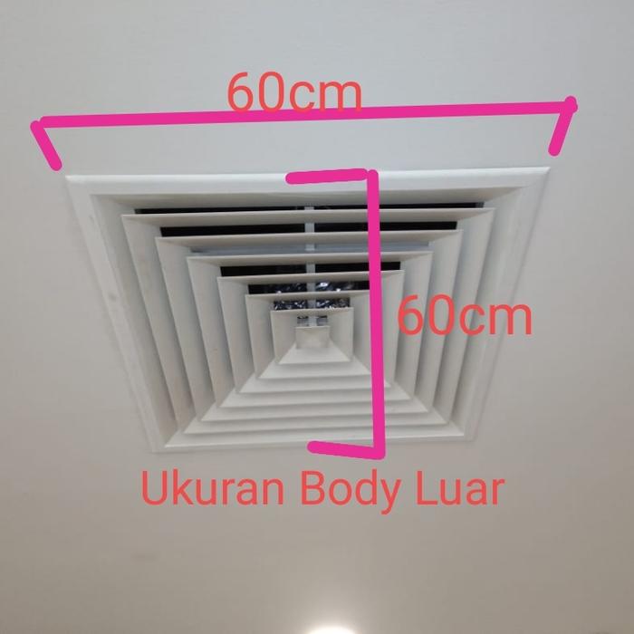 Jual SAD diffuser 60x60cm 60 cm 60cm difuser ac supply air plafon ...