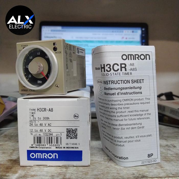 Jual TIMER OMRON H3CR A8 ORIGINAL 24-48VAC 12-48VDC - Jakarta Pusat ...