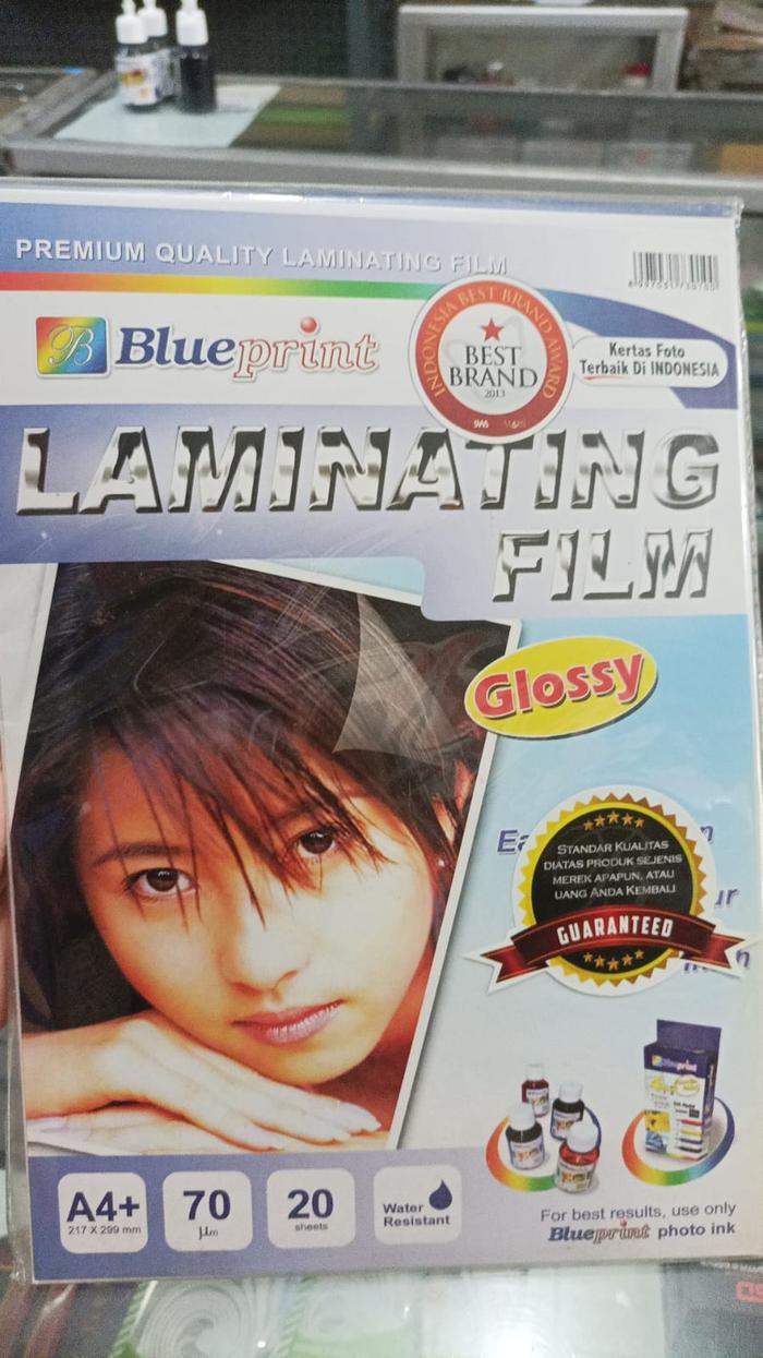 Jual Kertas Film Laminating A4 BLUEPRINT Laminating Glossy Cold - 20 Lembar - Kota Tangerang ...