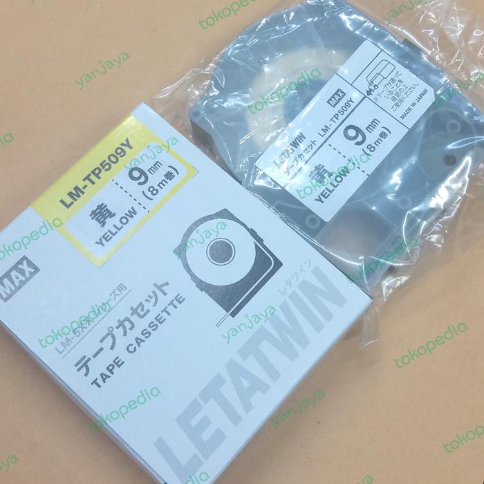 Jual letatwin max LM-TP509Y 9mm yellow/letarwin max tape cassette ...