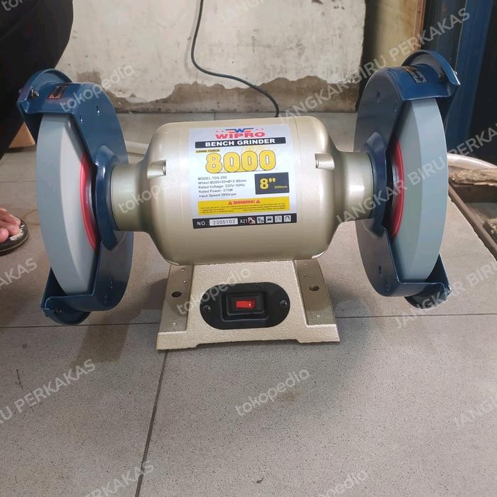 Jual Mesin Gerinda Duduk 8" WIPRO TDS200 / Bench Grinder 8 Inch TDS 200 ...
