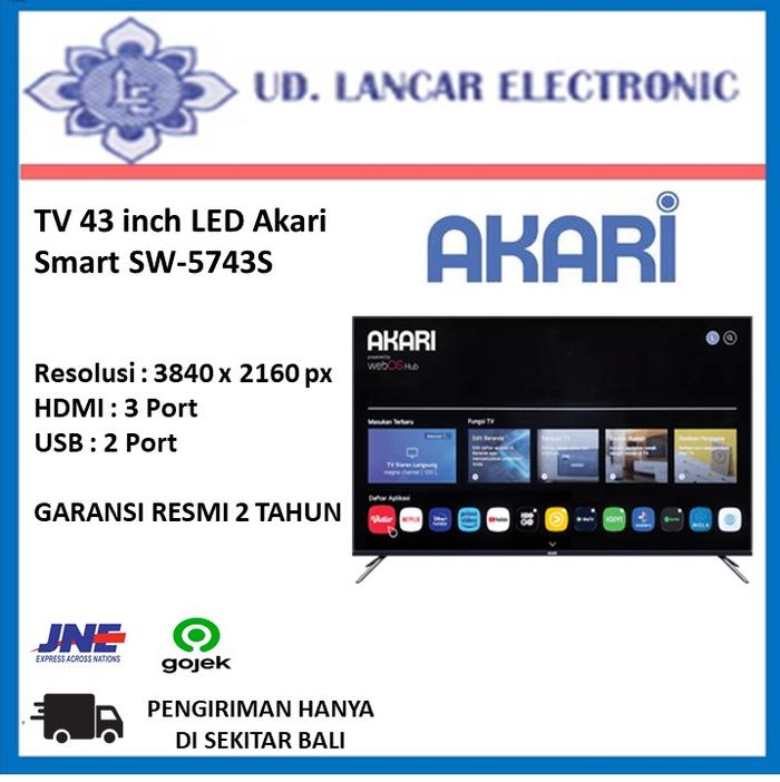 Jual TV 43 inch LED Akari Smart SW-5743S - Kota Denpasar - LANCAR ...