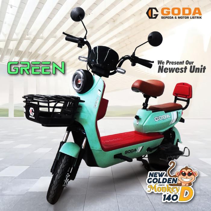 Jual Sepeda Listrik Goda New Golden Monkey 140 D Moped 140-D Electric ...