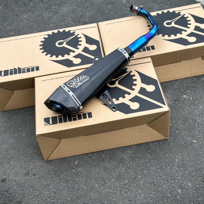 Jual KNALPOT VILLAN TYPE RX1 FULL SYSTEM XMAX CONECTED DAN XMAX OLD ...