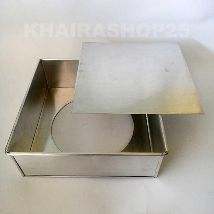 Jual Loyang Cake Persegi Bongkar Pasang Loyang Kotak 20x20 Cm Tinggi 7 ...