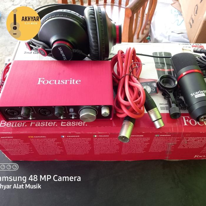 Jual Focusrite Scarlett 2i2 2nd Gen Second Generation Studio Recording Pack - Kab. Bantul ...