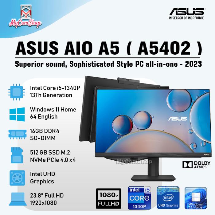Jual ASUS A5402 PC AIO I5-1340P 16GB RAM 512GB SSD INTEL UHD 24"FULL HD ...