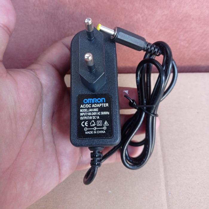 Jual Adaptor cas Tensimeter digital Omron 6V 1A jack 4.0mmx1.7mm ...