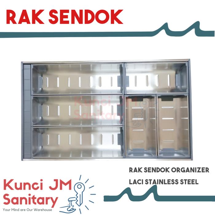 Jual Rak Tempat Sendok Stainless Sekat Laci Dapur Kitchen Set - Kota ...