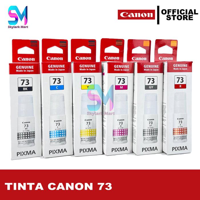 Promo 1 SET 6 PCS Tinta Canon Gi 73 Refill Printer G670 G507 Original ...