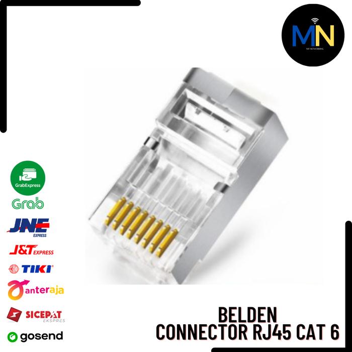 Jual Belden RJ45 Connector Cat.6 (Konektor RJ-45 Cat6 : AP700008 ...