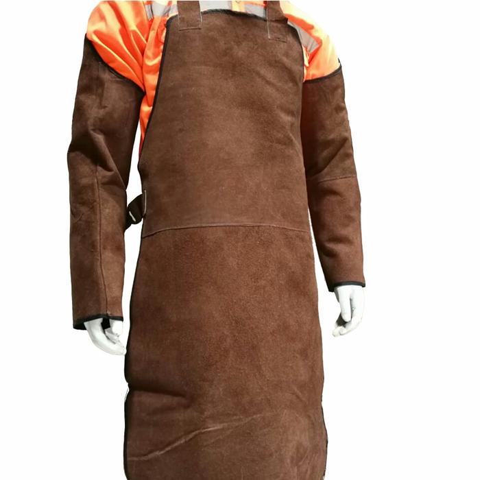 Jual Set Apron safety dada lengan kulit untuk las set apron las kulit ...