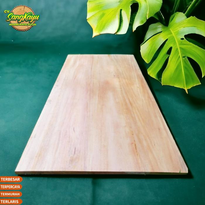 Jual Kayu Papan kayu 120x60 cm Wooden board bahan meja kayu - 120 cm ...