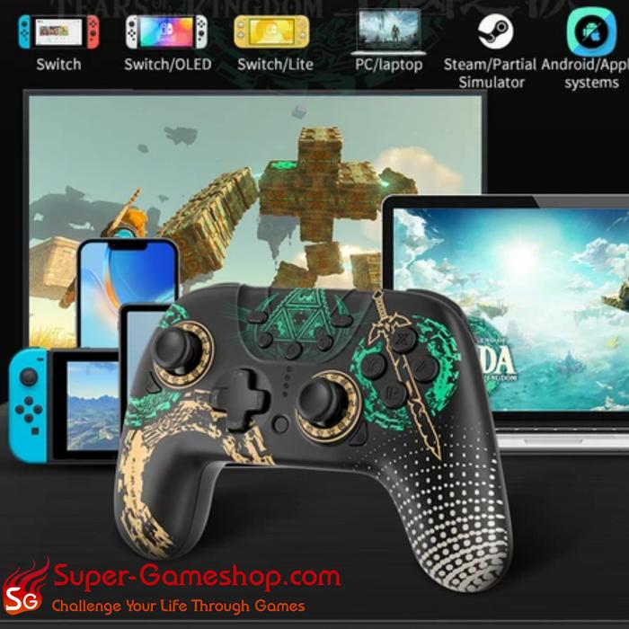 Jual Switch Pro Controller Zelda Edition Stik Switch Controller PC Stik ...