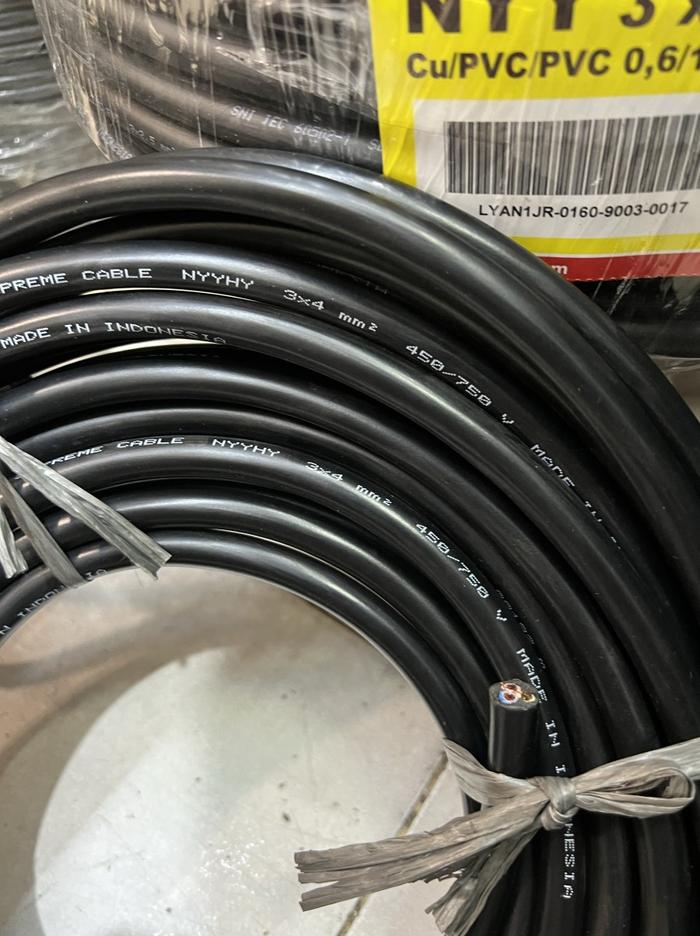 Jual SUPREME Kabel Listrik Serabut NYYHY 3x4mm 3x4 Meteran (PER METER ...