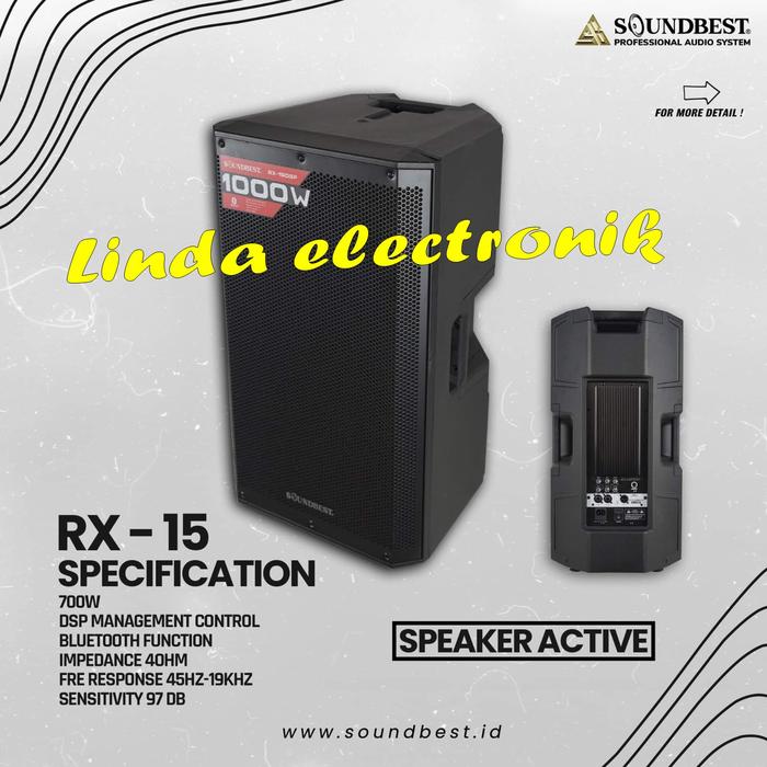 Jual speaker aktif soundbest rx 15 dsp rx15 dsp rx15dsp 15 inch ...