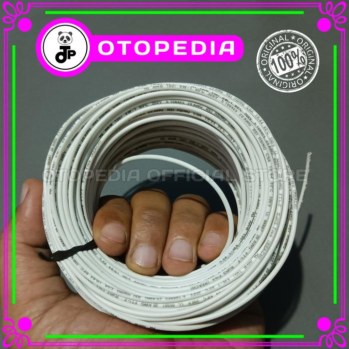 Jual KABEL SERABUT AWG 20 MADE IN JAPAN - PUTIH KECIL - PER 1 METER - Kota Bekasi - OTOPEDIA ...