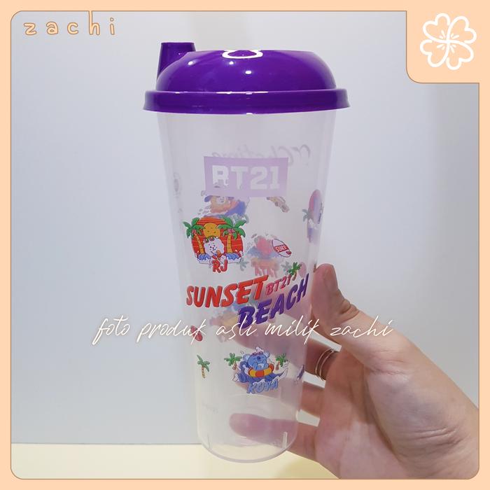 Jual OFFICIAL BT21 x CHATIME REUSEABLE CUP | GELAS CHATIME BT21 ...