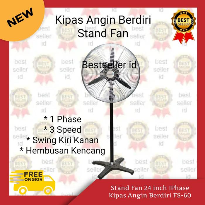 Jual Standfan 24 inch / Industrial Stand Fan 24" 1 Phase 220V WESTCO ...
