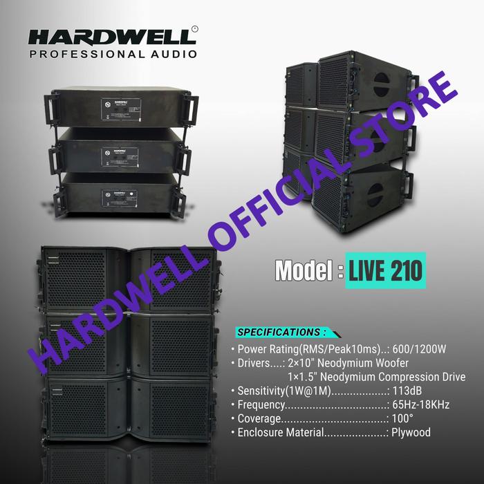 Jual Speaker Line Array Hardwell LIVE 210 (2x10 Inch) Original ...