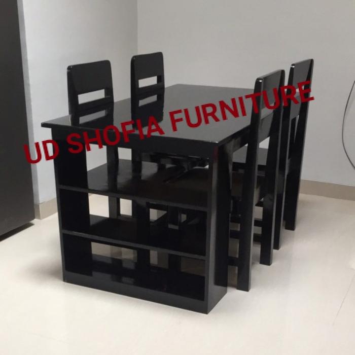 Jual meja makan /meja cafe /meja resto minimalis cat hitam duco - Kota ...