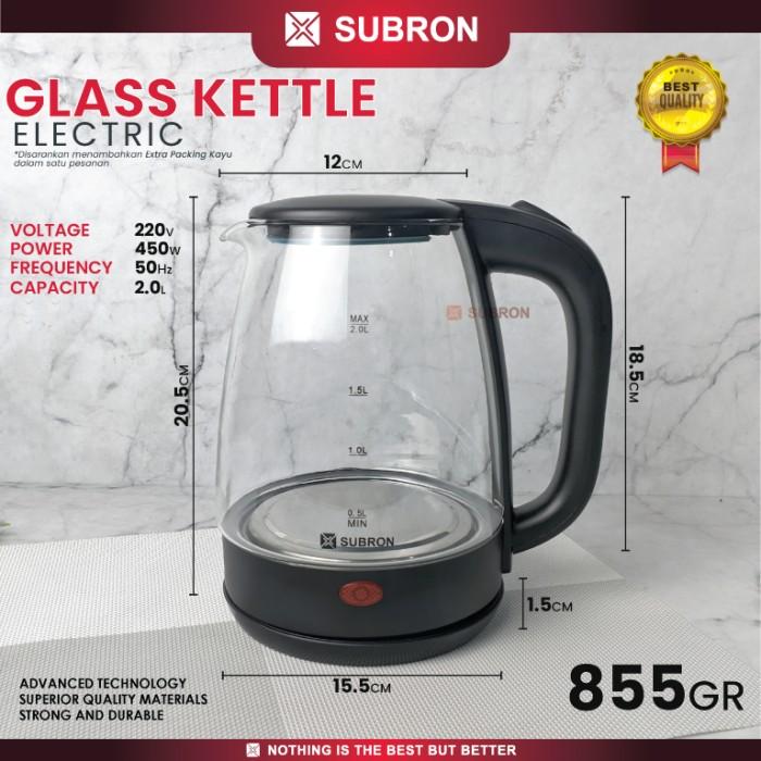 Promo Teko Listrik Kaca Termos Kettle Elektronik Multifungsi 450W ...