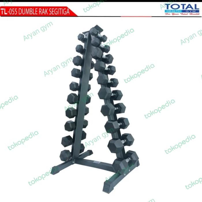 Jual dumbell rack-segitiga ukuran 1kg sampai dengan 10kg barbel ...